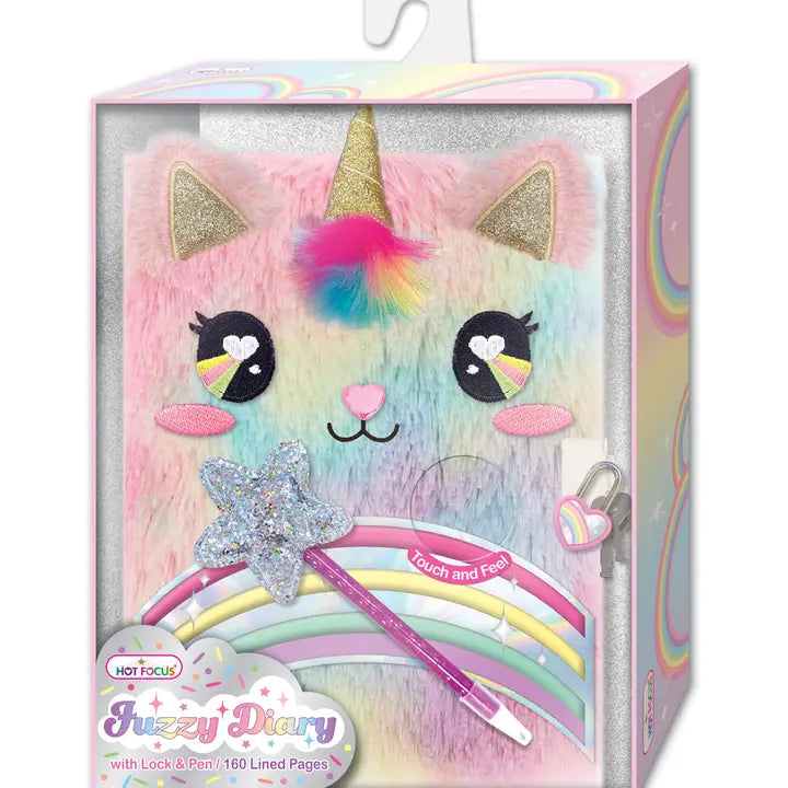 Fuzzy Diary Rainbow – The Gift Pod Boutique