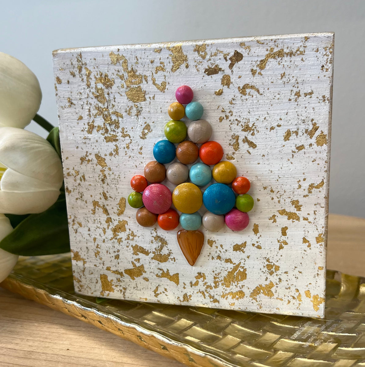 Colorful Christmas Tree Block Art – The Gift Pod Boutique