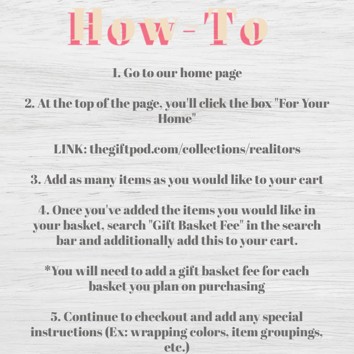 Gift Basket Fee – The Gift Pod Boutique